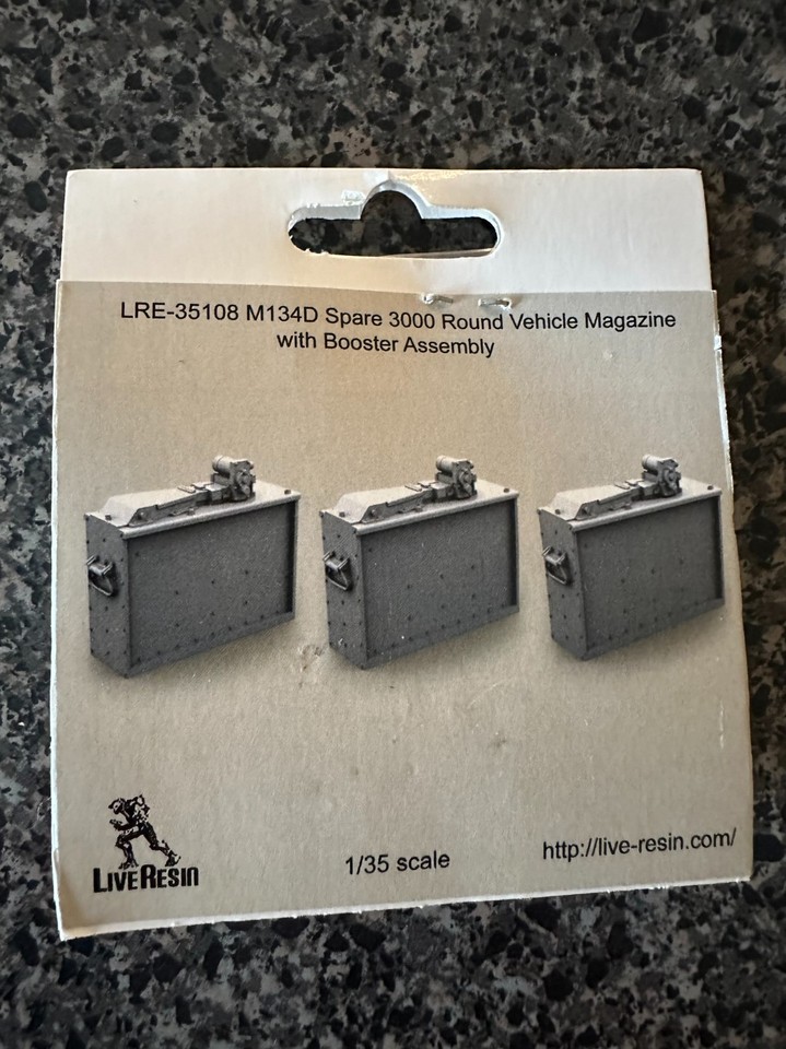 Live Resin 1/35 Scale #LRE-35108 M134 Minigun 3000 Round Spare ...