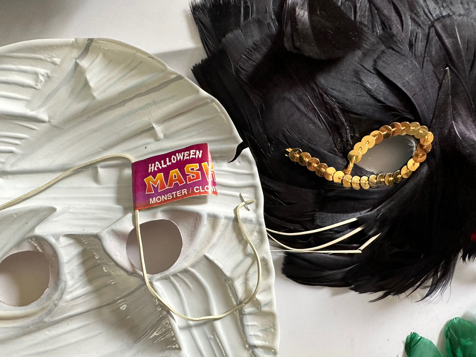 Vintage Halloween Masks Old School Costume Masquerade… - Gem