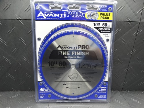 Avanti Pro 10 in. x 60-Tooth Fine Finish Circular Saw Blade Value Pack ...