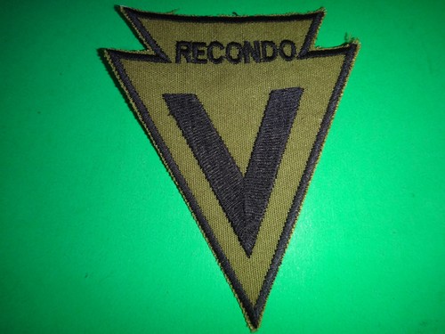 US 5th Special Forces Group RECONDO SCHOOL Subdued Patch From Vietnam ...
