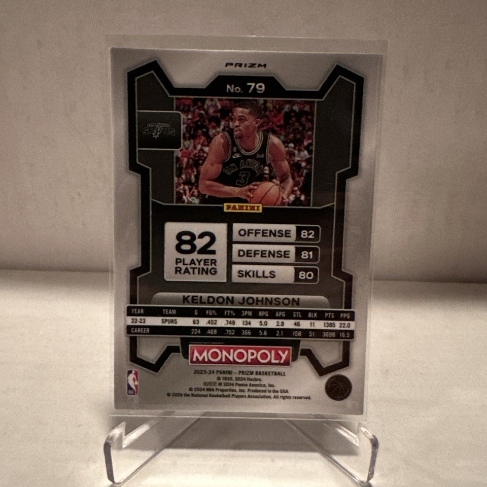 2023-24 Panini Prizm Monopoly Purple #79 Keldon Johnson | eBay