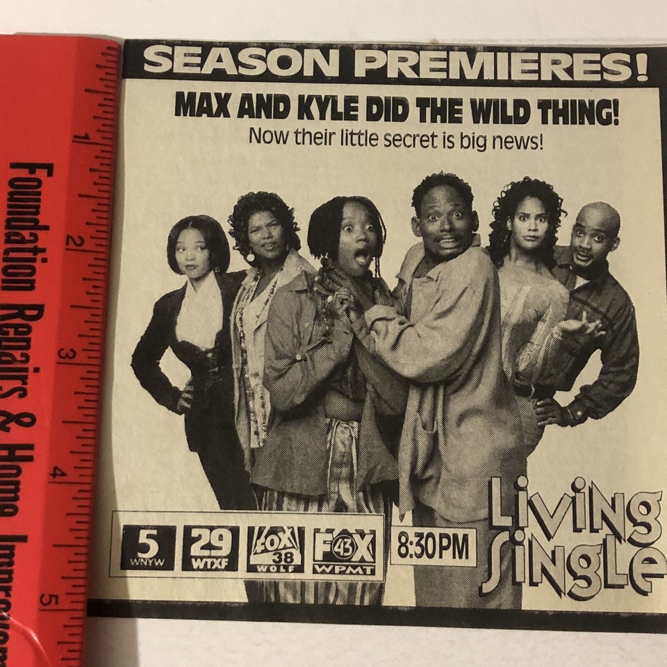 Living Single Tv Guide Print Ad Queen Latifah Kim Coles Kim Fields ...