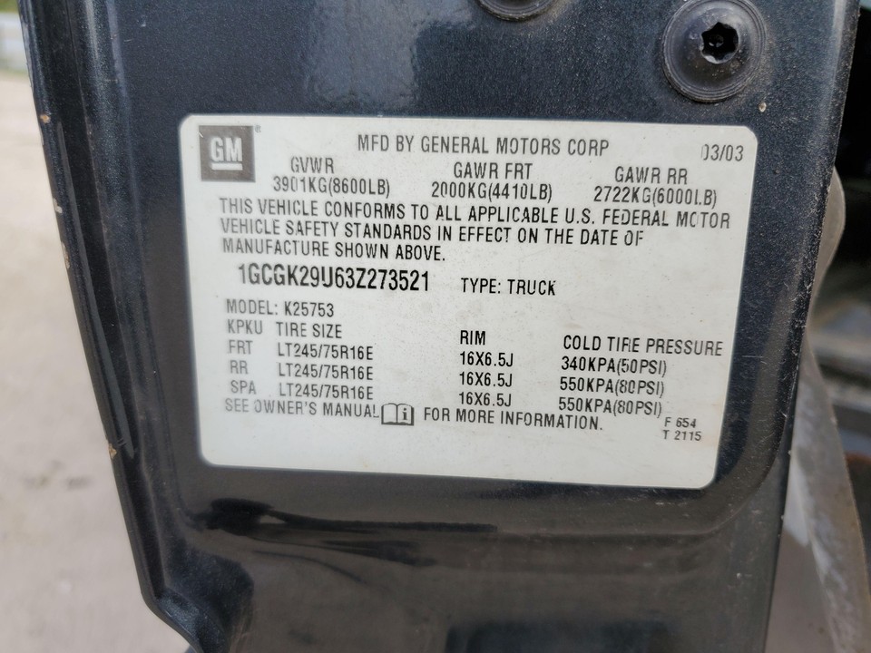 2003-2005 Chevy GMC 1500 2500 3500 OEM Throttle Control Module (LH ...