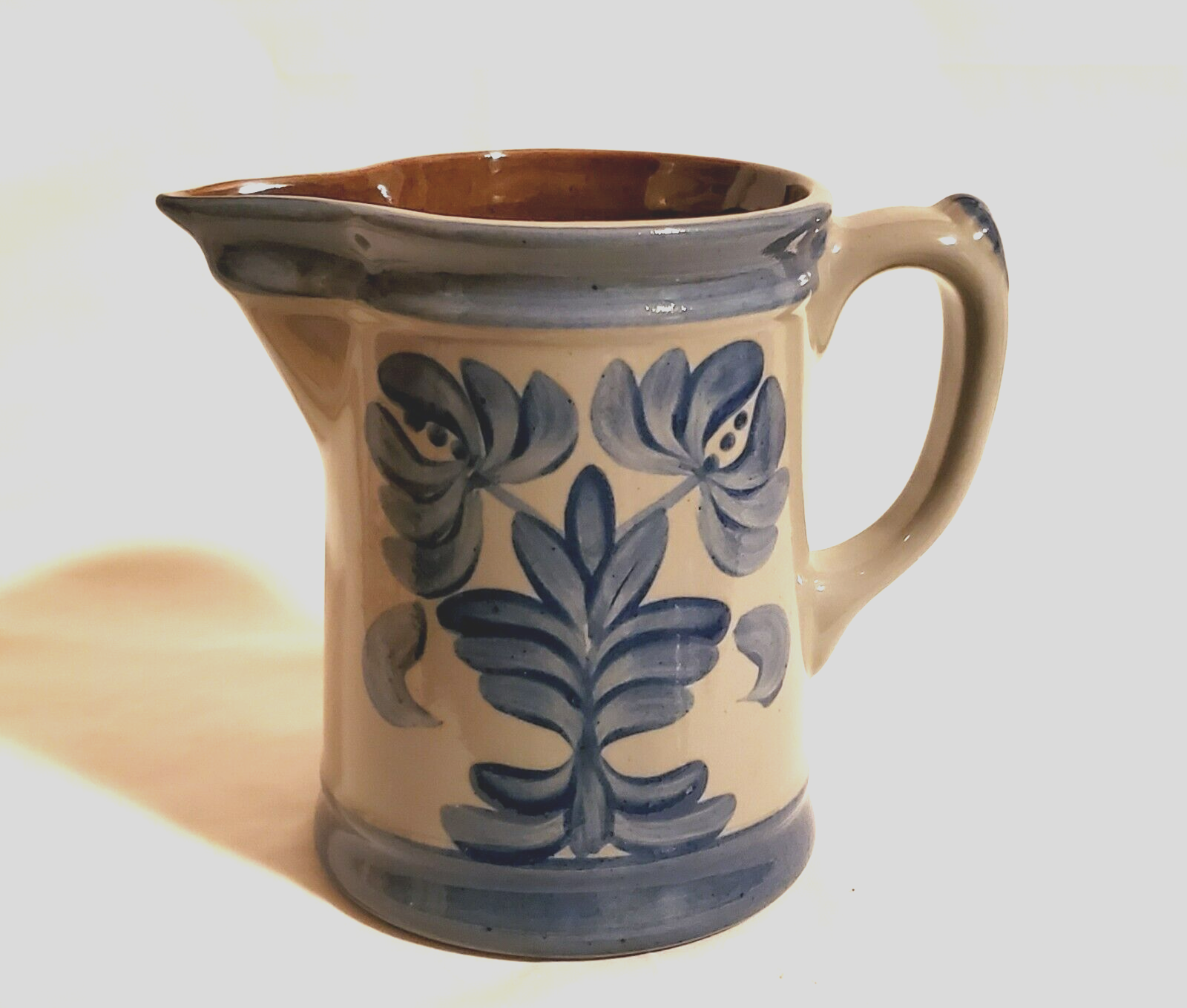 BEAUMONT BROTHERS Pottery BBP Large 6.25” Salt Glazed Stoneware Pitcher ...
