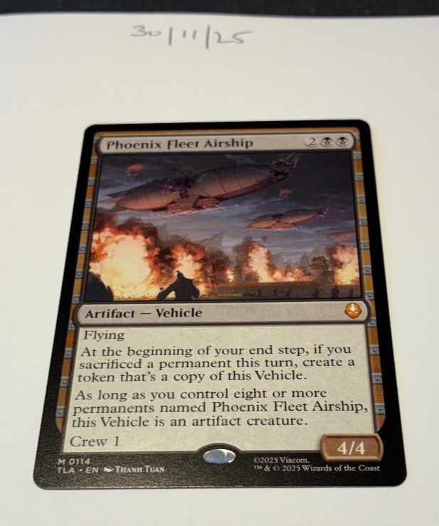 Magic the Gathering MTG Phoenix Fleet Airship x1 Mythic Card NM/M ...