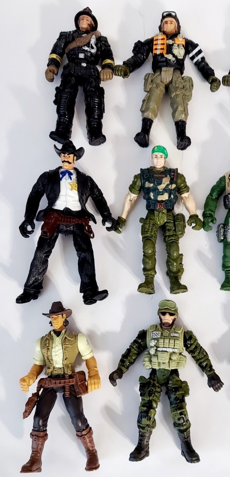 19 Chap Mei Action Figure Lot. Military, Cowboy, Firefighter | eBay