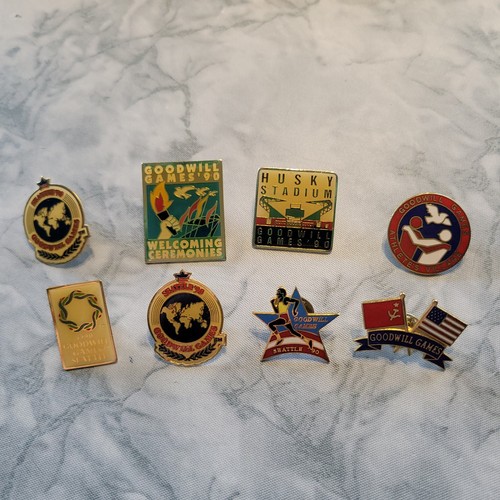 1990's Goodwill Games Collector's Pins Metal/Enamel Set of 8 | eBay