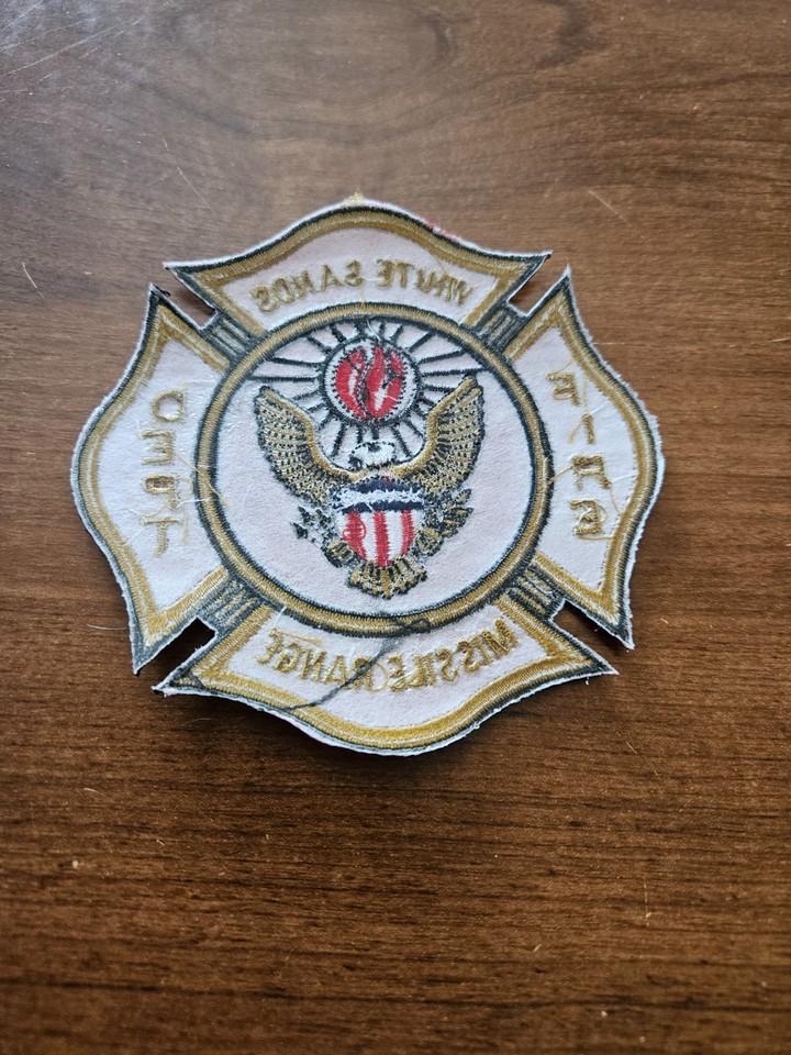 White Sands Missile Range Fire Dept., NM (4" x 4") shoulder patch | eBay
