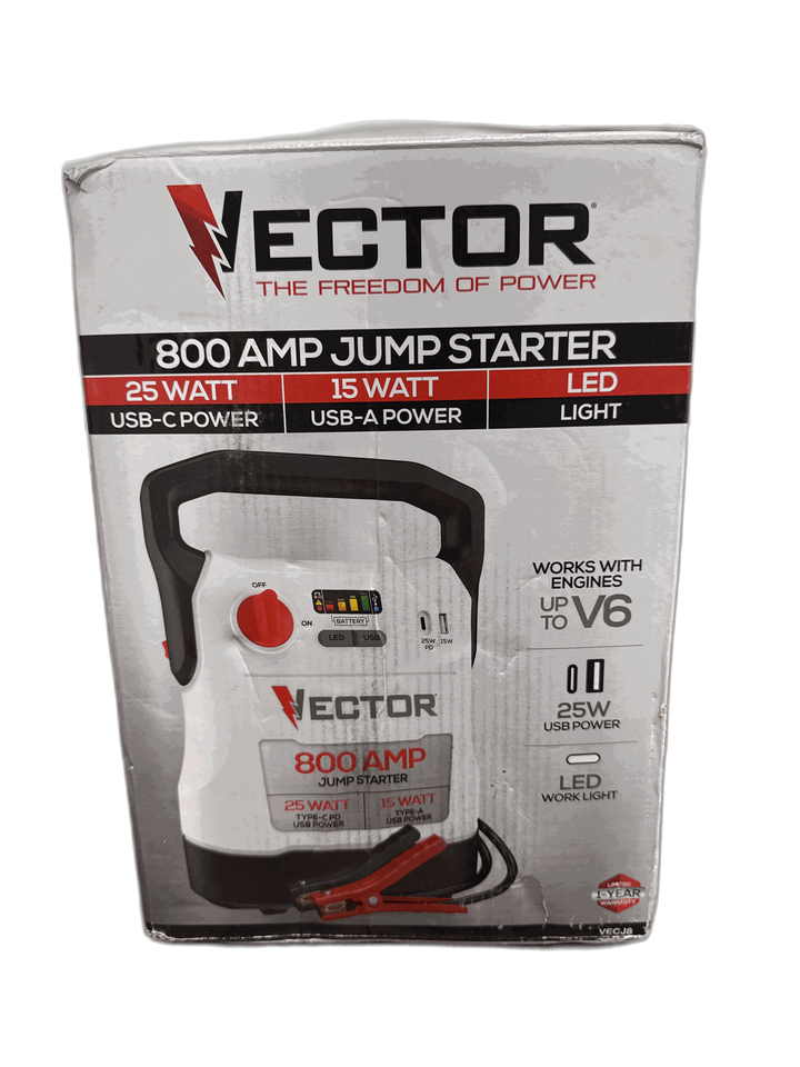 VECTOR 800 Amp Jump Starter with USB Power | eBay