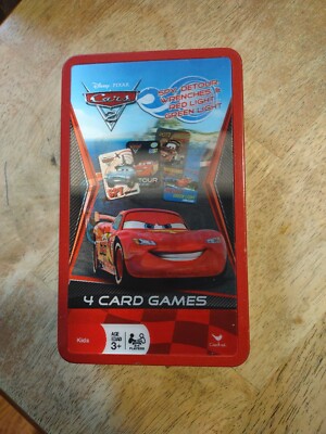 Disney Pixar Cars 2 4 Card Games In Tin | eBay