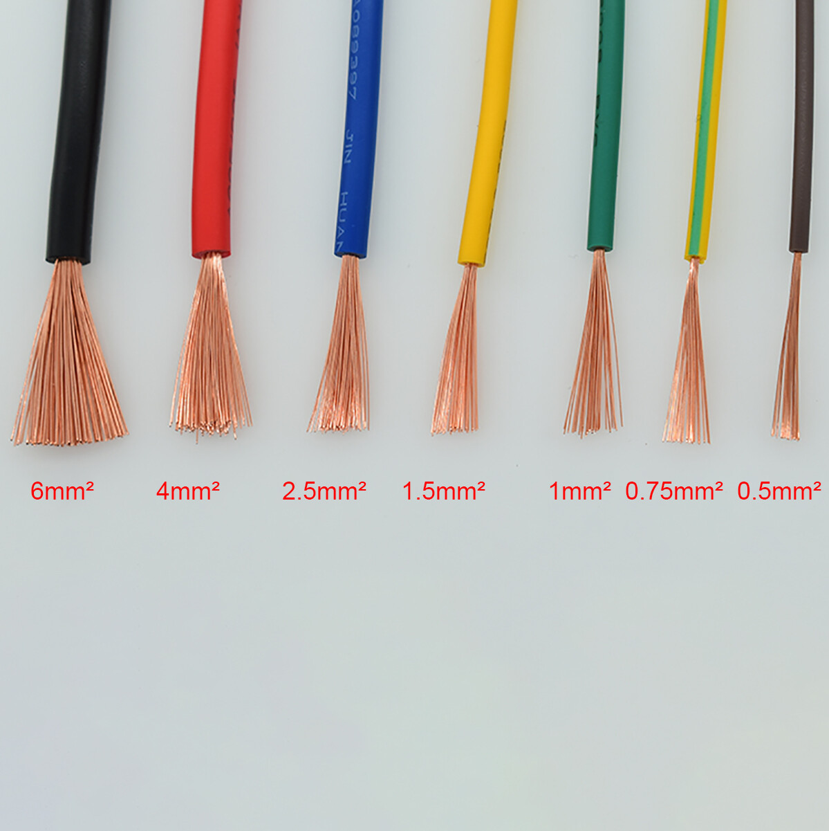 Single Core RV Flexible Wire Pure Copper Cores PVC Electrical Cable 0. ...