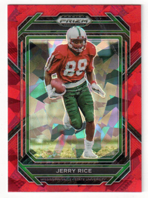 2023 Panini Prizm Draft Picks #51 JERRY RICE 'RED ICE PRIZM' CARD! | eBay