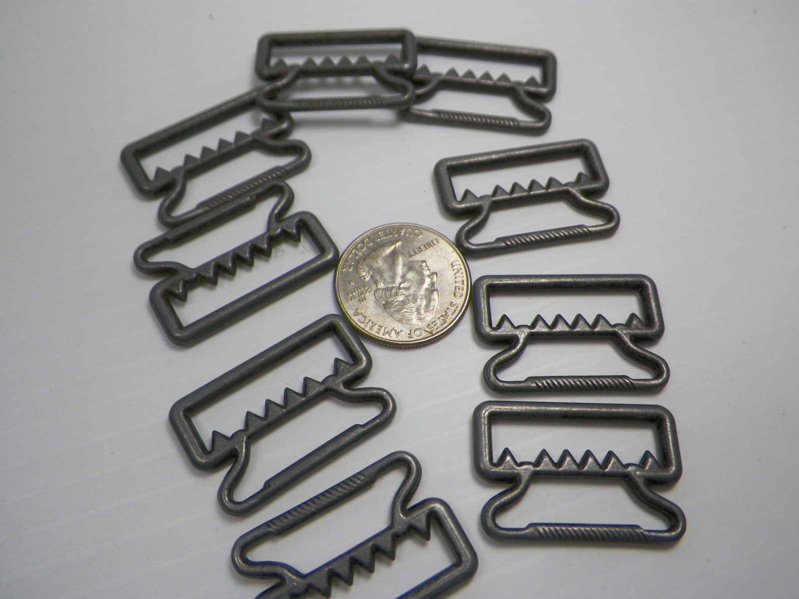 New Silver Metal 1 inch Vest /Waistcoat Buckle / Adjustable Slider w ...