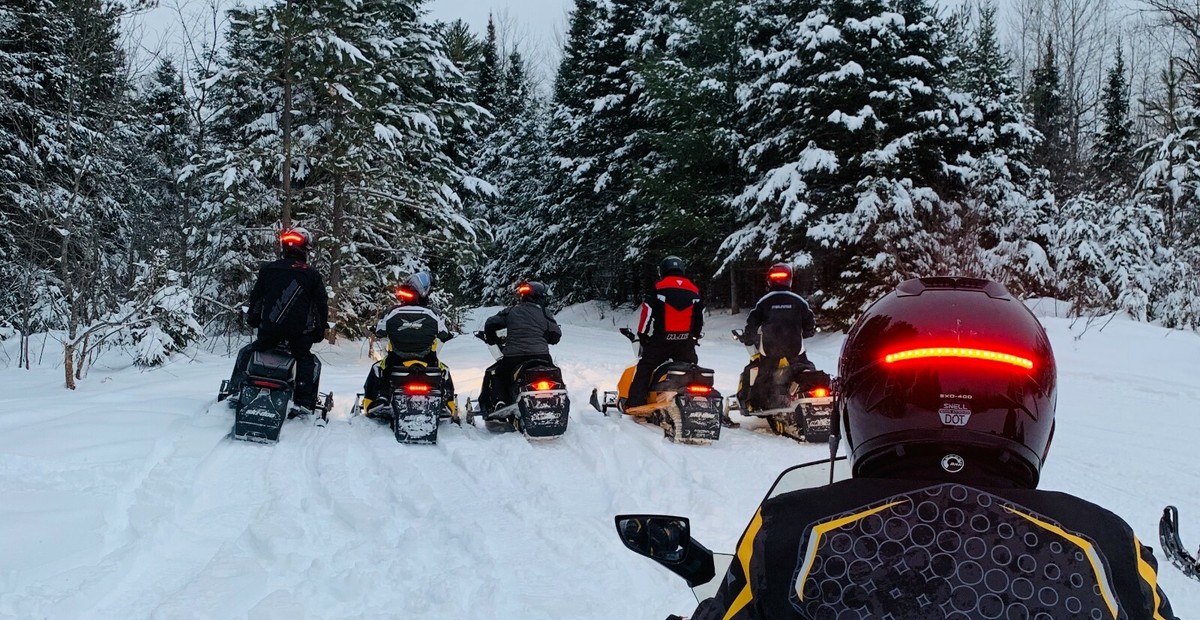 Snowmobile Safety Lights Blizzard Buster Color Selectable Helmet