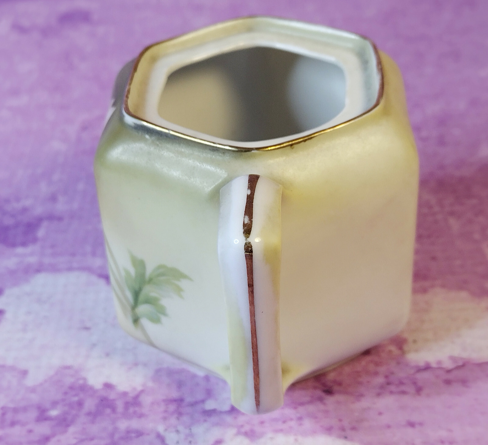 Mustard Condiment Jar Vintage RS Germany Jam Jelly Pot Flowers Floral ...