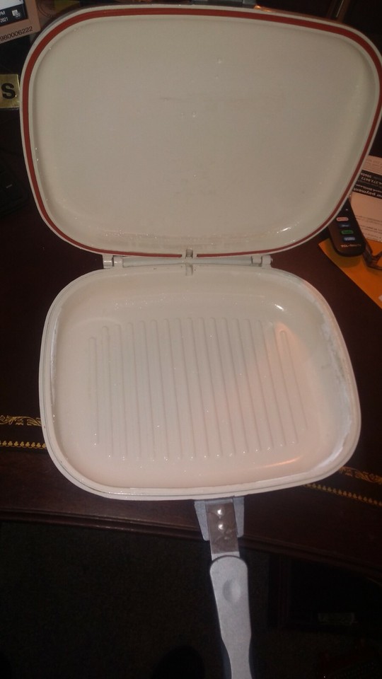 COOK'S COMPANION Aluminum Ceramic Nonstick Uni-Versa Flip Pan Grey 17X9 ...