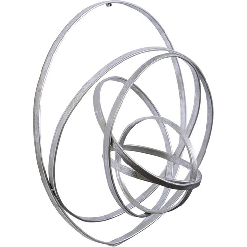 Harp and Finial HFW42919DS Arciform Brushed Silver Wall Art | eBay