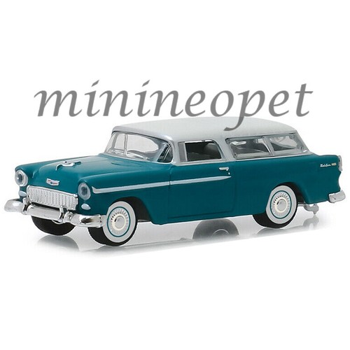 GREENLIGHT 29950 A 1955 CHEVROLET NOMAD 1/64 REGAL TURQUOISE / INDIA ...