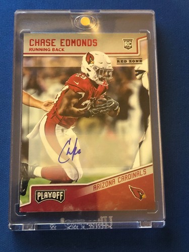 2018 Chase Edmonds Playoff Rookie Auto Red zone | eBay