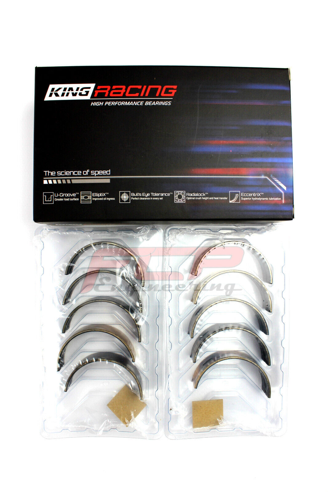 KING RACING CRANKSHAFT MAIN BEARINGS FÜR MITSUBISHI EVO 1-4 / 5-9 2.0 ...