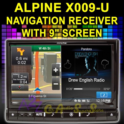 ALPINE X009-U 9" AUDIO / VIDEO NAVIGATION SYSTEM FOR CUSTOM INSTALL ...