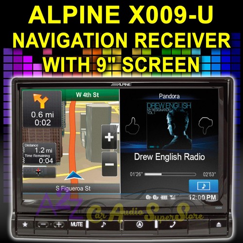 ALPINE X009-U 9" AUDIO / VIDEO NAVIGATION SYSTEM FOR CUSTOM INSTALL ...