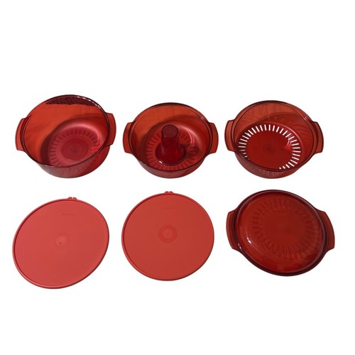 Tupperware Tupperwave Microwave Stack Cooker Casserole 7 Piece Set ...