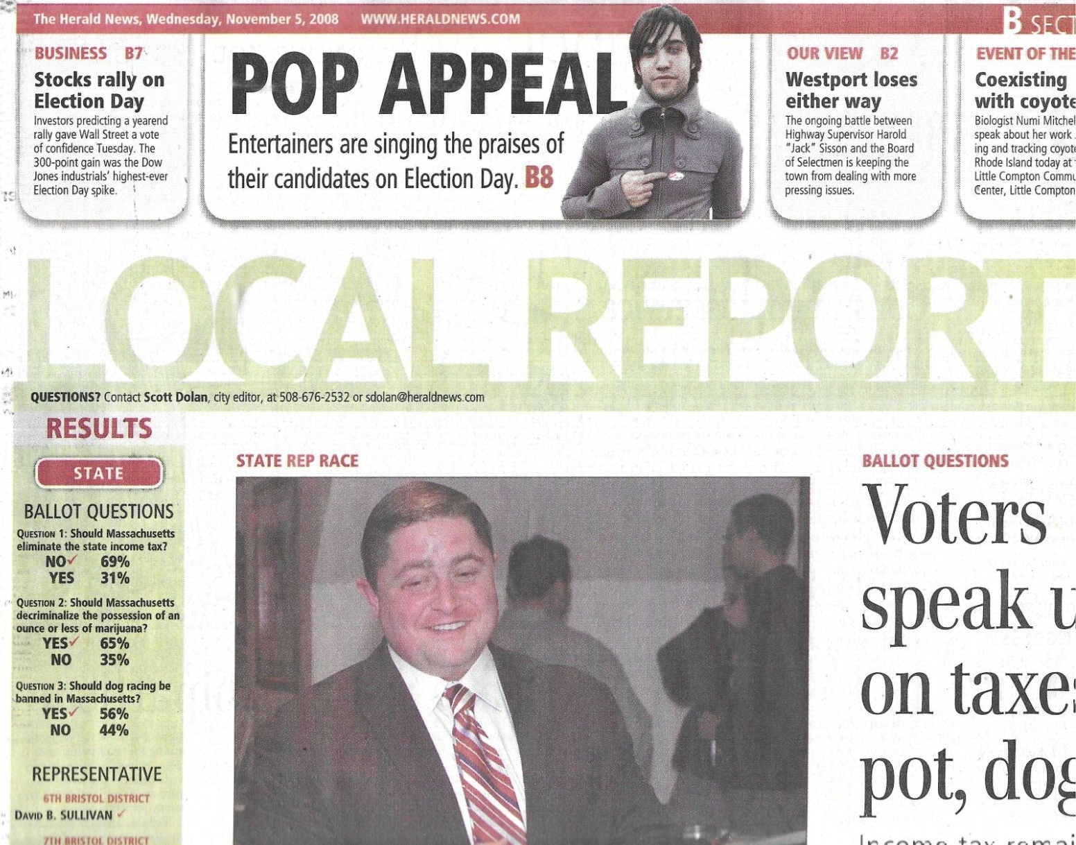 Herald News Newspaper President Barack Obama November 5 2008 Newsstand ...
