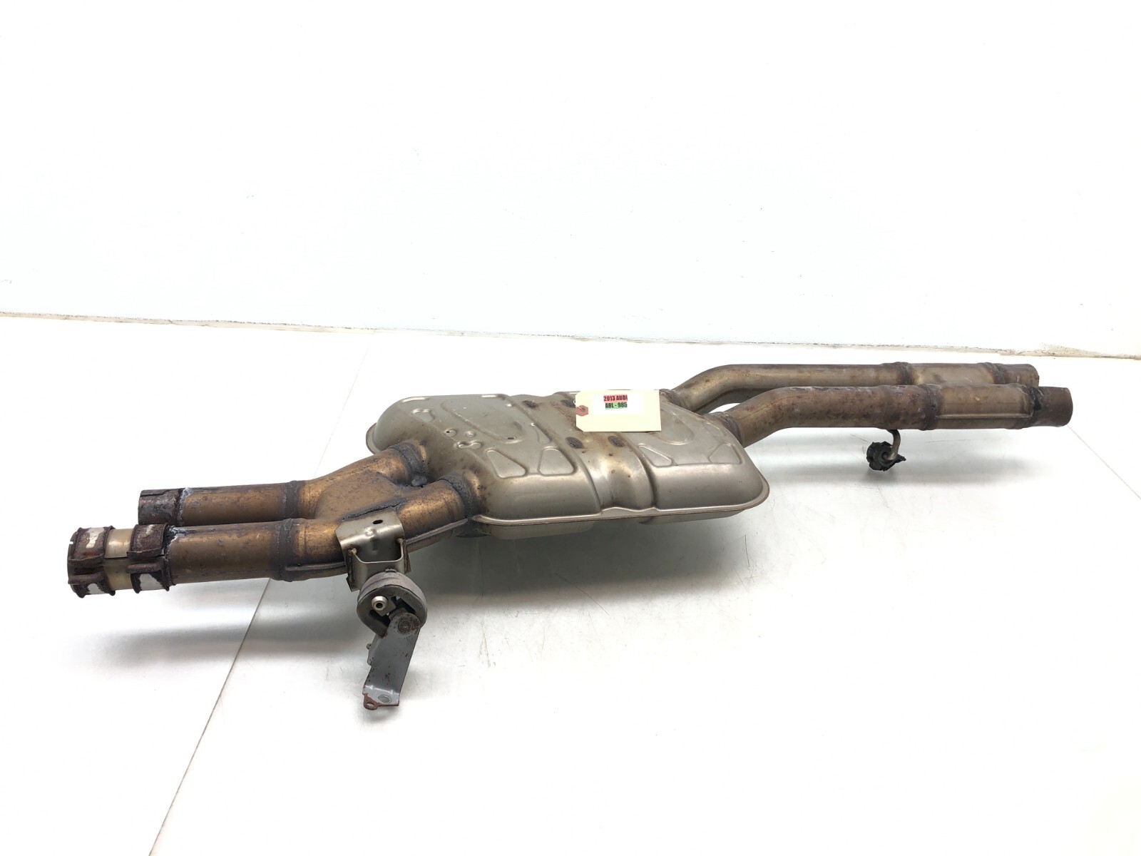 2011-2017 AUDI A8L D4 3.0L V6 EXHAUST MUFFLER W/ INTERMEDIATE PIPE OEM ...