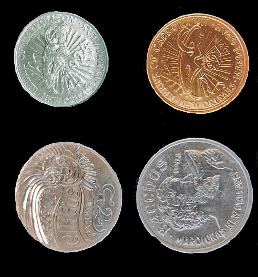 Mardi gras doubloons, Varity, 20 in all, various colors | eBay