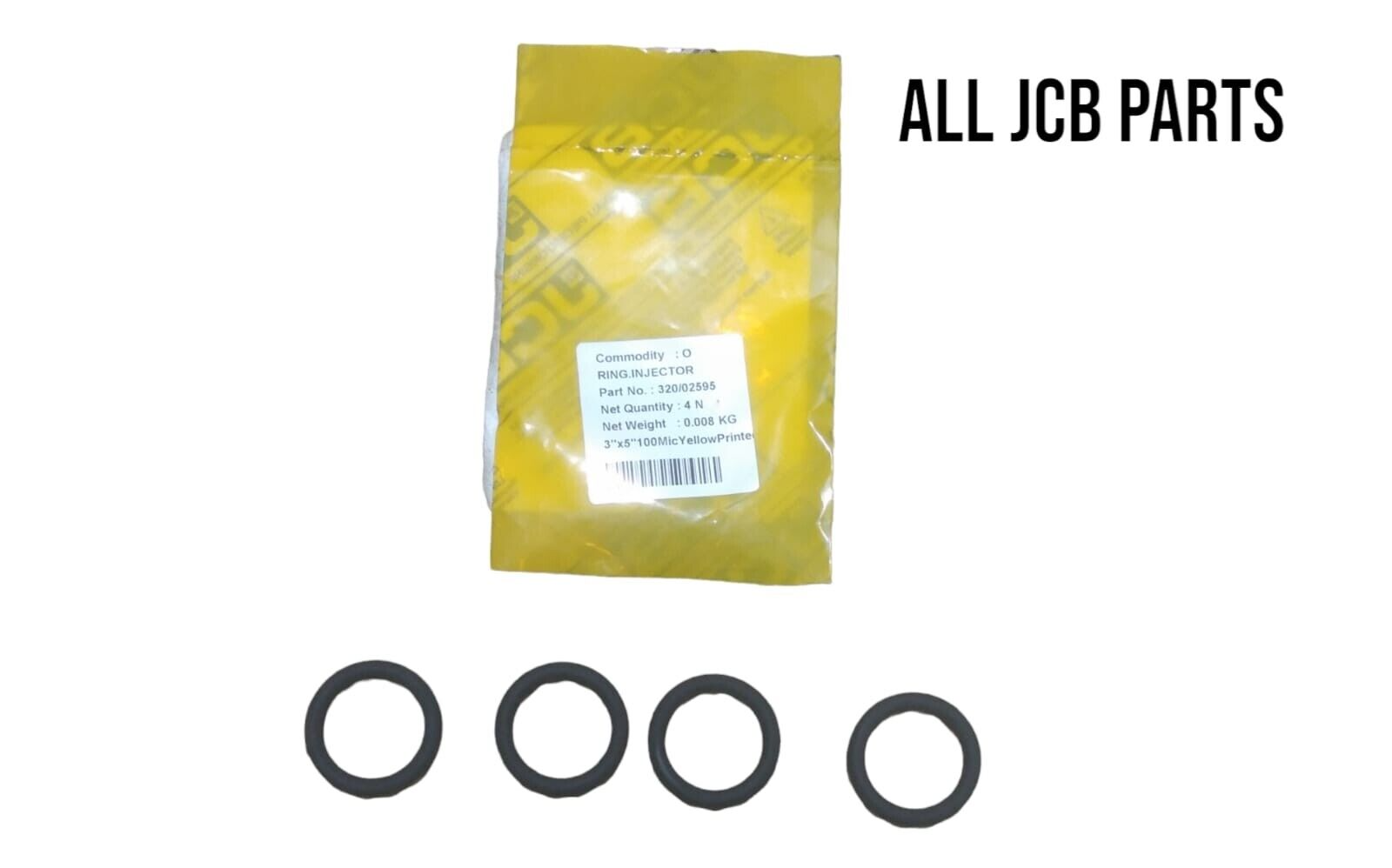 Genuine Jcb O Ring Injector, Dieselmax Nat Asp Engine - 320/02595, Pack ...