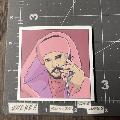 Pimping In Pink Adult Humor Sticker For Skateboard Phone Guitar Ect ...