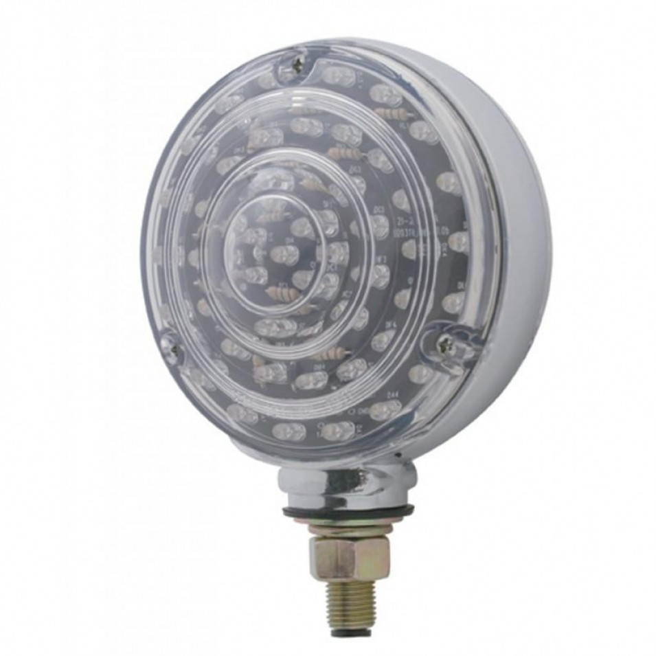 88 LED Double Face Turn Signal Light - Amber/Red LED - Clear Lens | eBay