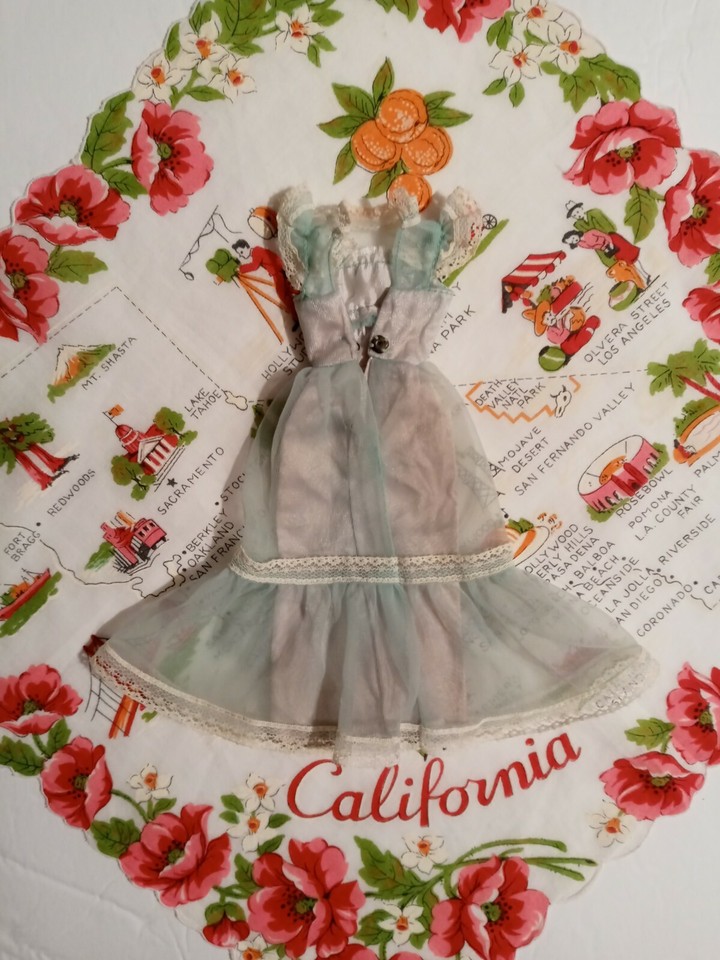 VINTAGE BARBIE DOLL Clothes Barbie Mod dress 1970s Quick Curl Barbie ...