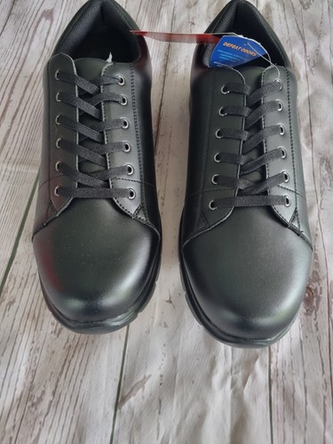 BATA FIRE BLACK Size 13 Black Lace Up Non Safety Slip & Heat Resistant ...