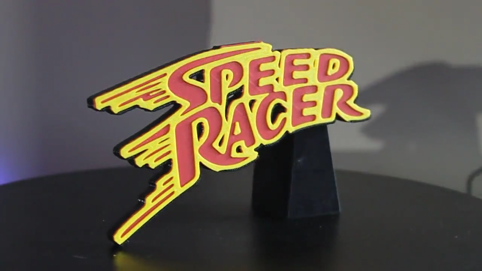 Speed Racer 3D printed Logo Sign Wall Desk Shelf Art | eBay