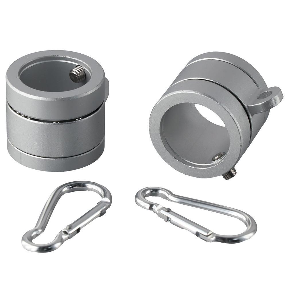 2Pcs Silver Flag Pole Rings Spinning Flag Pole Kit Diameter Flagpole | eBay