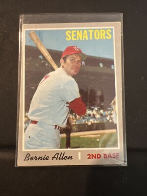 1970 Topps Baseball Card #577 Bernie Allen - Low To Mid Grade - G/VG ...