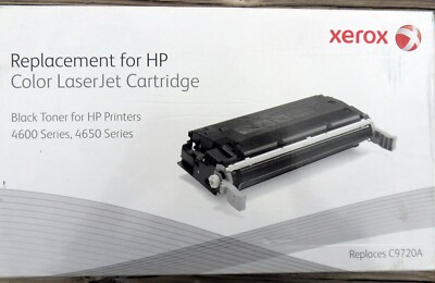 New Genuine Xerox 6R941 Black Toner Cartridge for HP C9720A in 4600/ ...