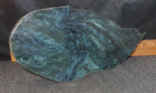 Washington State Deep Blue Sea Jade 1" Slab, 3 1/2 Pounds | eBay
