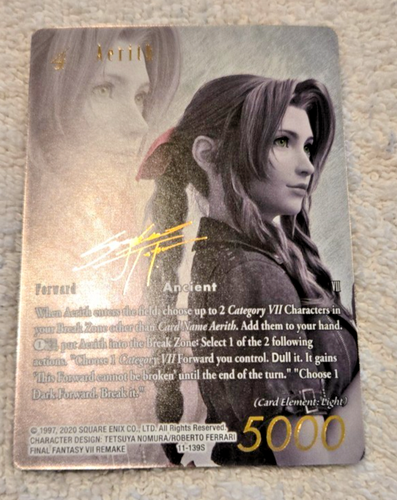Final Fantasy TCG Aerith Final Fantasy TCG Promos PR-079/11-139S Foil Promo | eBay
