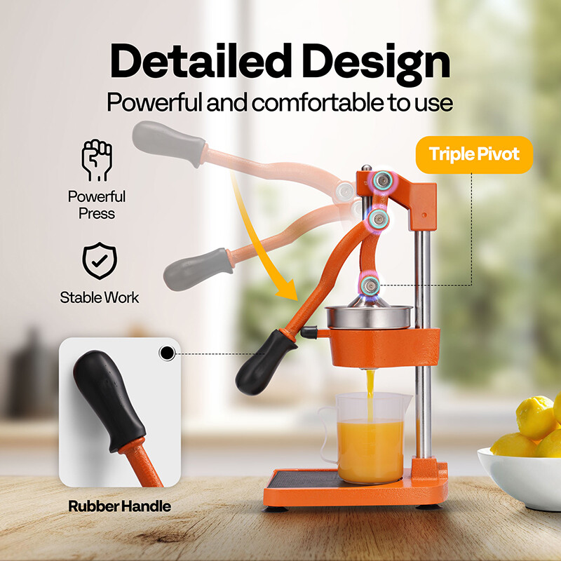 Manual Fruit Juicer Commercial Grade Citrus Orange Lemon Juice Squeezer ...