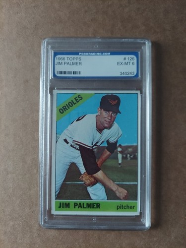 1966 Topps Baseball Card #126 Jim Palmer Rookie | eBay
