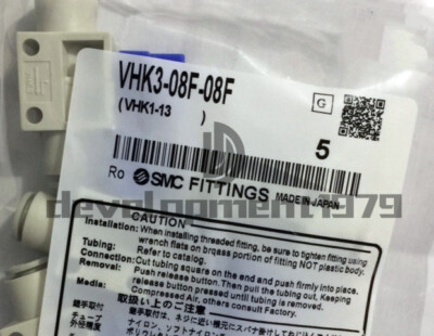 5PCS SMC VHK3-08F-08F Hand-operated Valves New | eBay