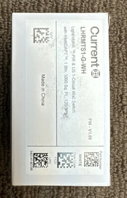 Current Lighthawk PIR & US Circuit Wall Switch LHRMTS1-G-WH | eBay