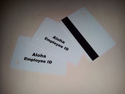 Aloha Magnetic Swipe Employee ID Cards (25 Pack) FREE SHIPPING | eBay