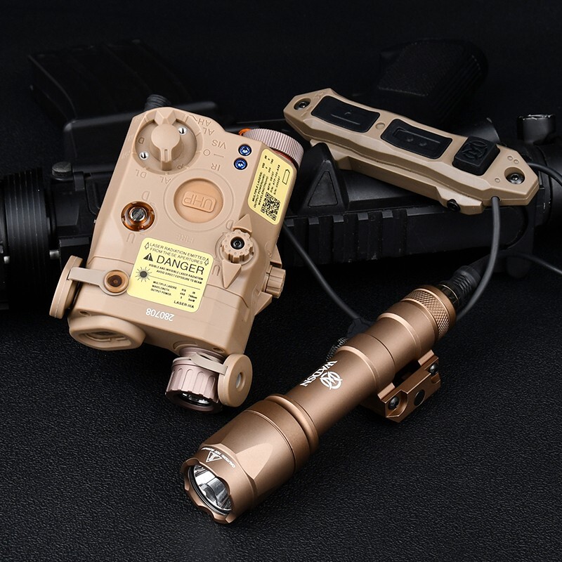 Tactical PEQ 15 UHP Green Dot Laser IR Fill light Hunting Flashlight ...