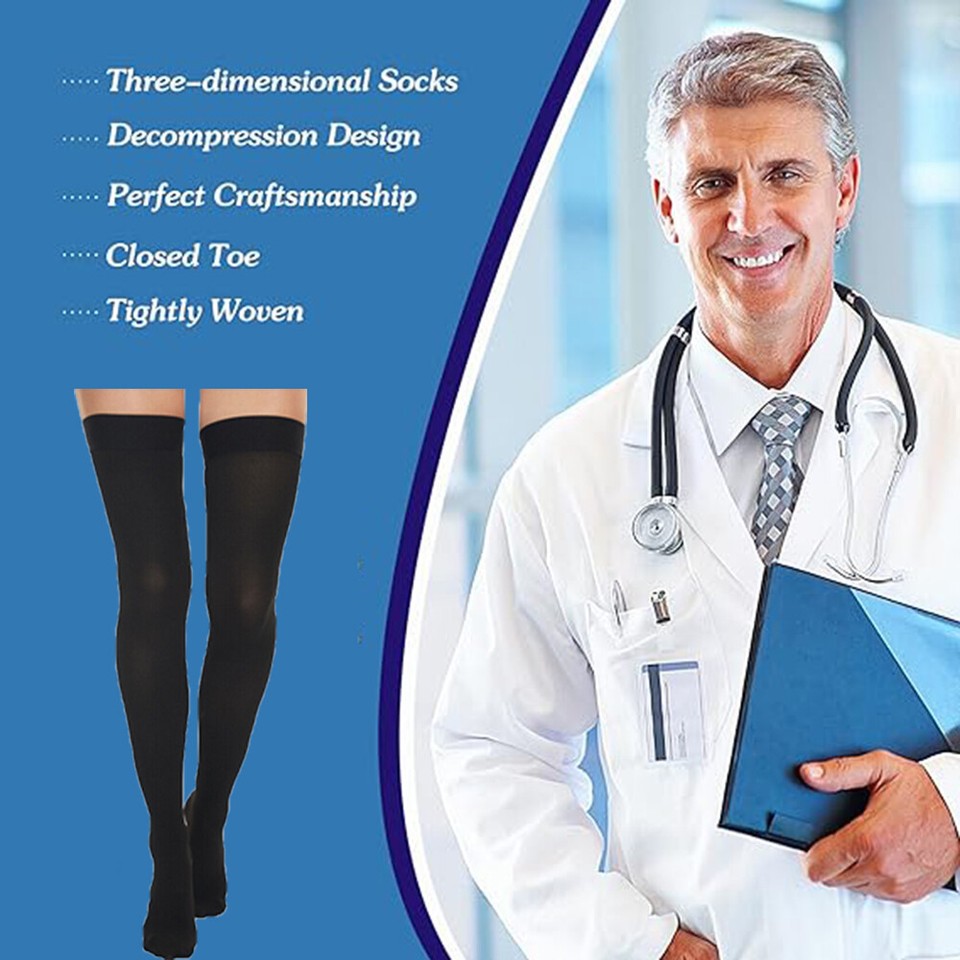 Medias de compression para varices Varicose veins Thigh high Socks 20 ...