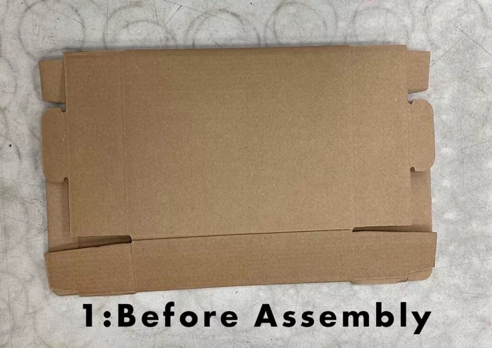 12x10x3 TAPE FREE 50pc M Box Packaging Box Cardboard Corrugated Packing ...