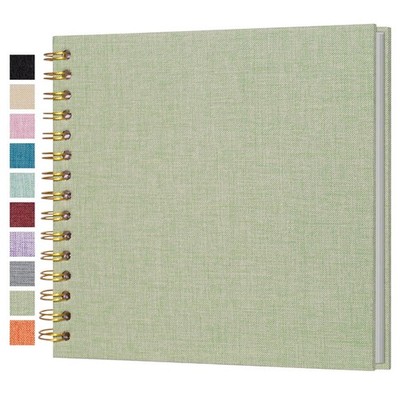 Cherrich 8x8" Linen Photo Album Mini Scrapbook, Kraft White Pages for ...